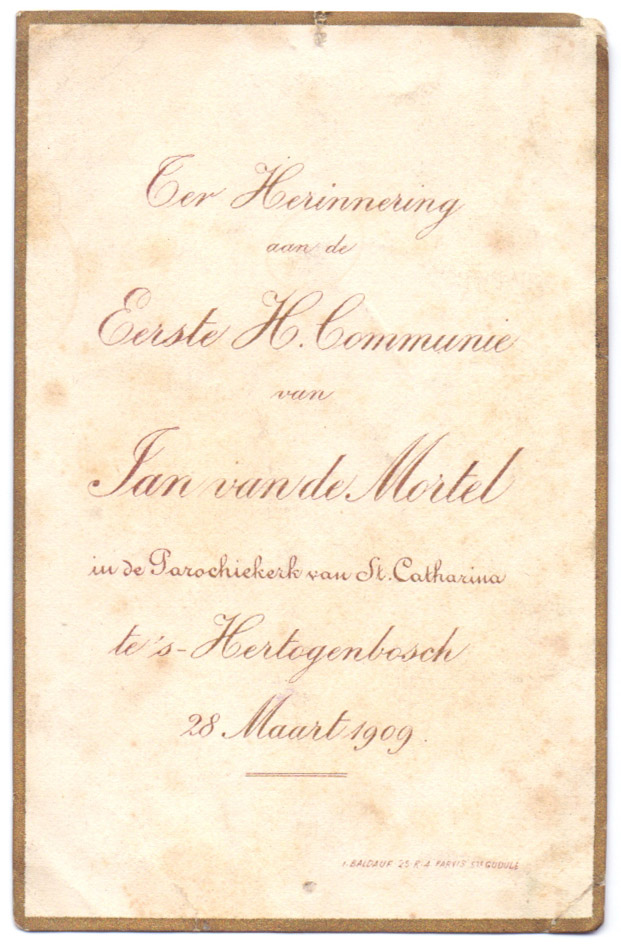 Bossche Encyclopedie | Joannes Benedictus Cornelius Maria van de Mortel ...